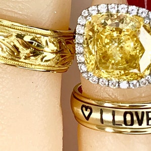 Personalization Inside Inscription for Rings - Etsy