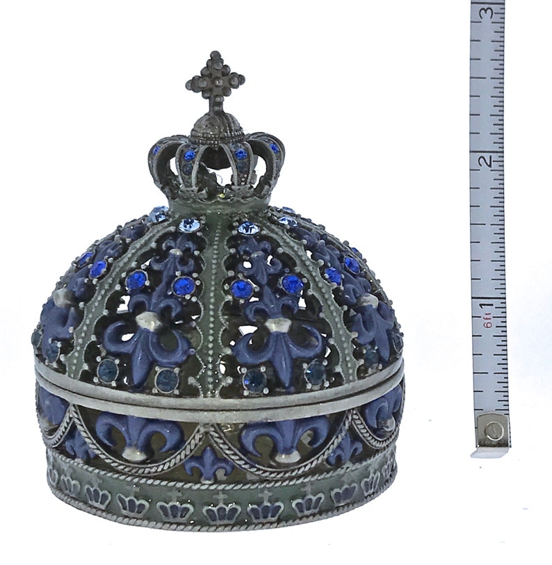 Cross Jewelry Trinket Box Collectible Enameled Hinged - Etsy