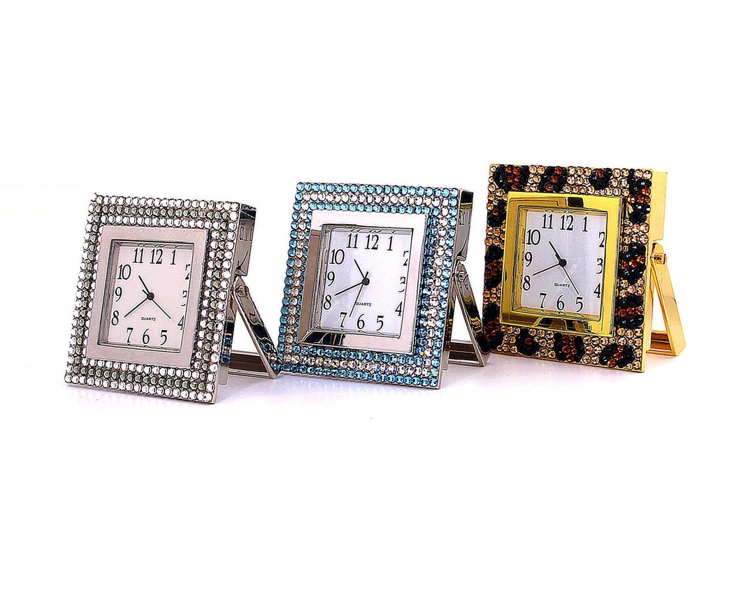 Swarovski Crystal Bejeweled Clock: Royal Gem Collection Keepsake - Etsy
