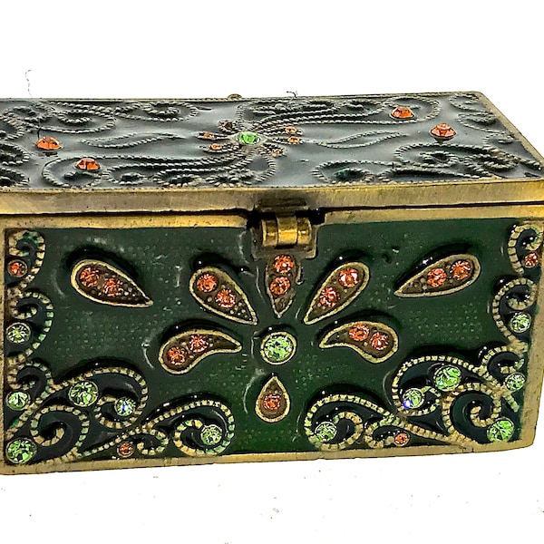 Jeweled Trinket Box - Etsy