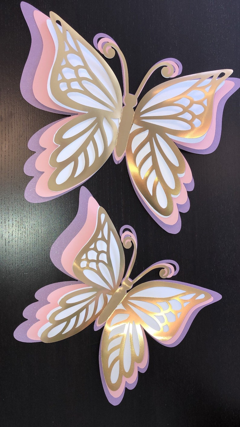 XL 3D Butterfly Butterflies Layered Butterfly Paper - Etsy