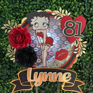 Betty Boop Cake Topper With Light - Etsy