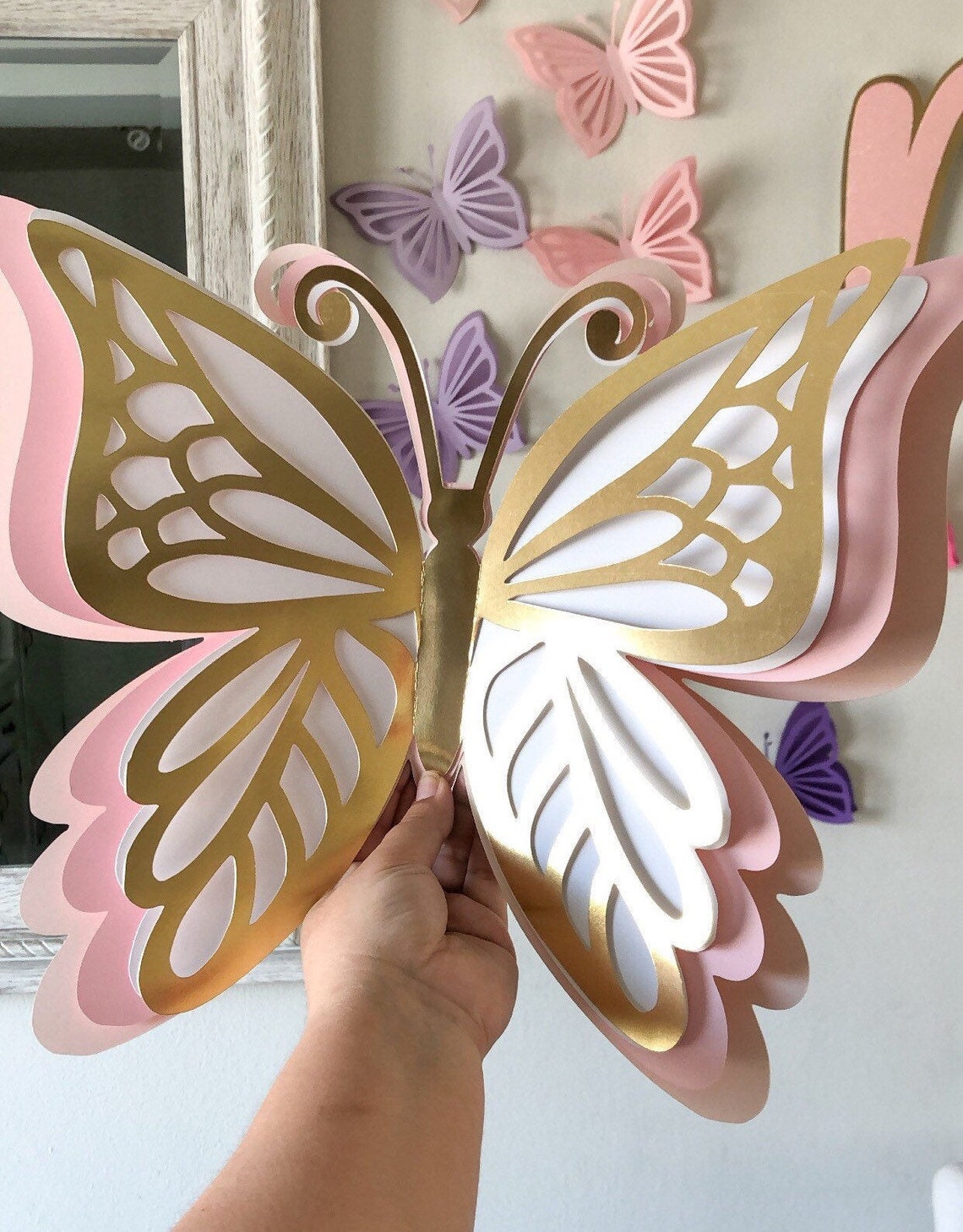 XL 3D Butterfly Butterflies Layered Butterfly Paper - Etsy