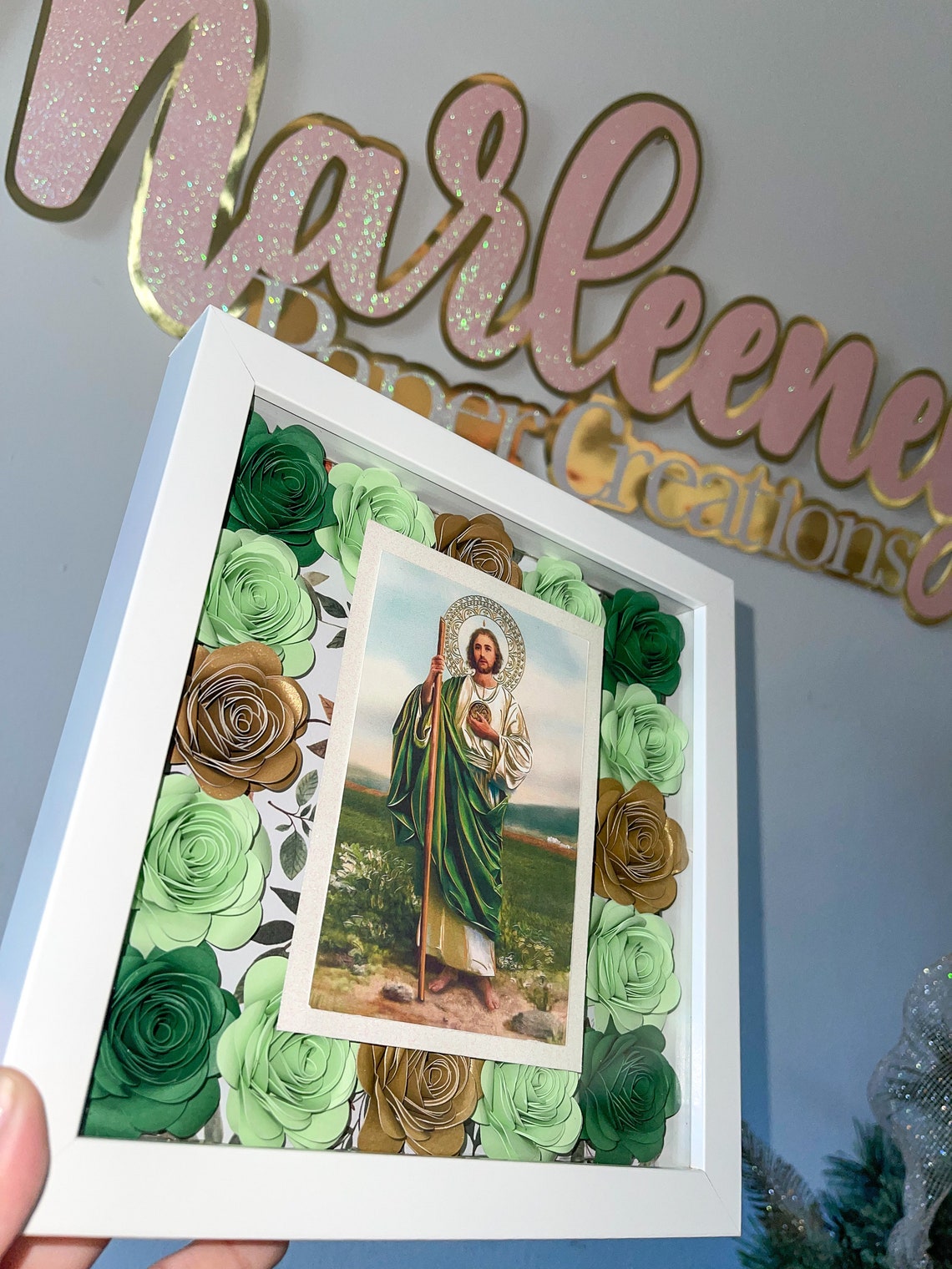 Medium 9x9 Inch Light up Flower Box Shadowbox St Jude | Etsy