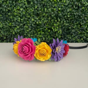 Flower Crown for Graduation Cap With Paper Flowers **CAP NOT INCLUDED ...