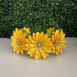 Flower Crown for Graduation Cap With Paper Flowers **CAP NOT INCLUDED ...