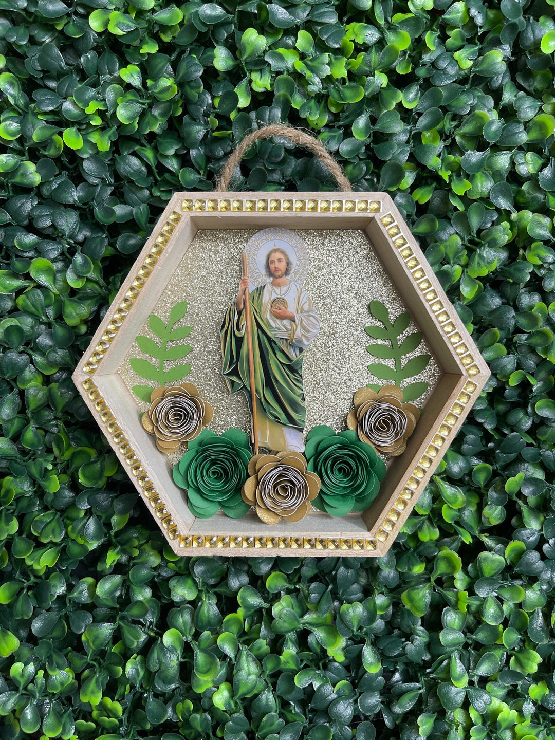 St Jude 6x5inch Wood Plaque , Juditas, San Judas Tadeo, Saint Jude ...