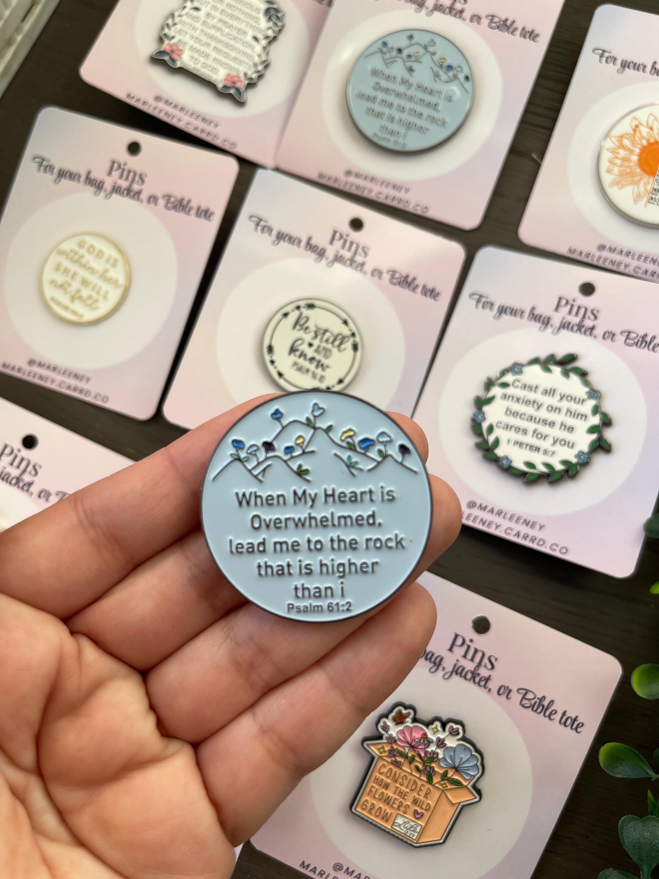 Christian Scripture Enamel Pins | Faith-inspired Pins for Bible Tote ...