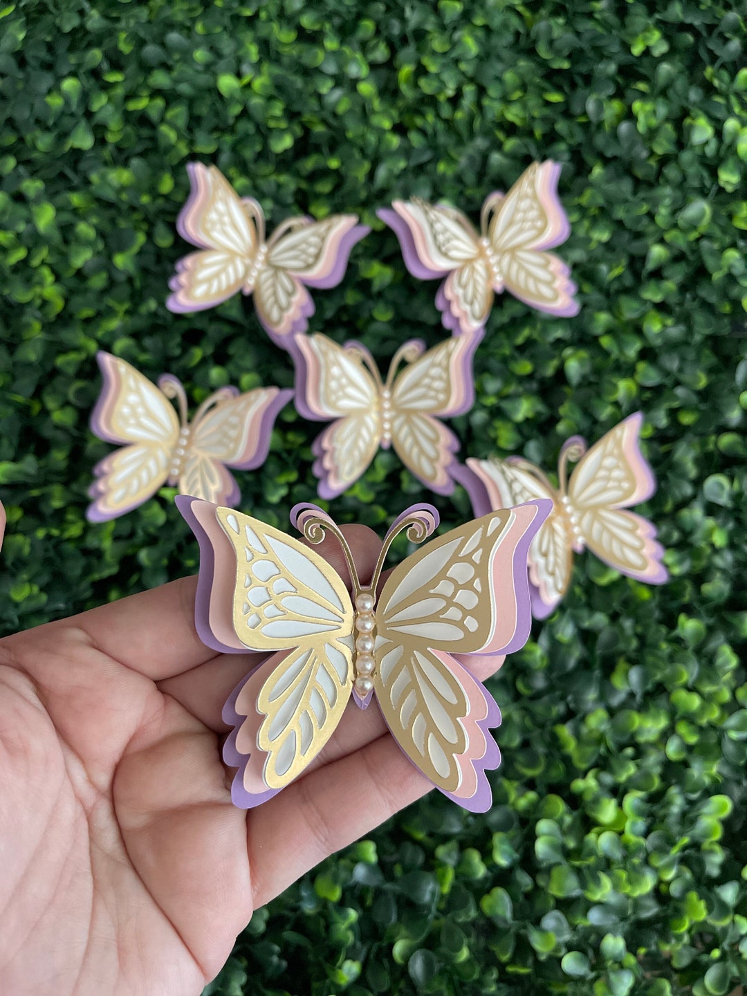 Small Butterfly Bundles / 3D Layered Butterflies / Butterfly ...