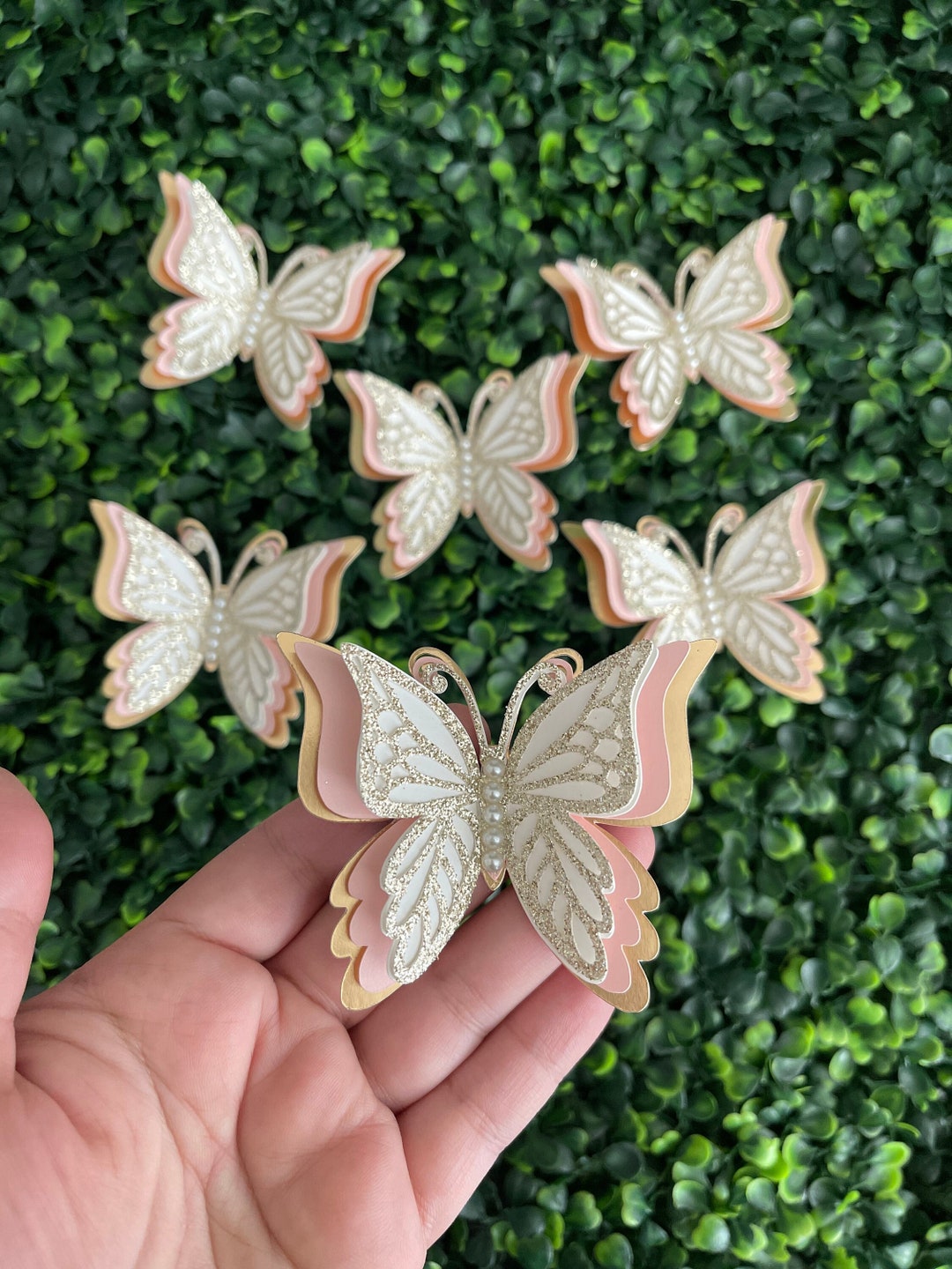 Small Glitter Butterfly Bundles / 3D Layered Butterflies / Butterfly ...
