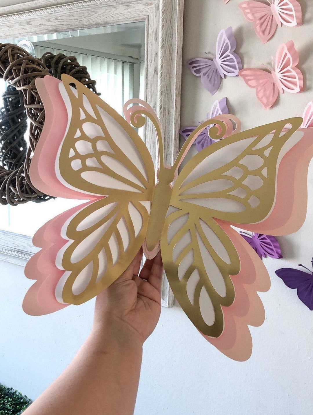 XL 3D Butterfly, Butterflies, Layered Butterfly, Paper Butterflies ...