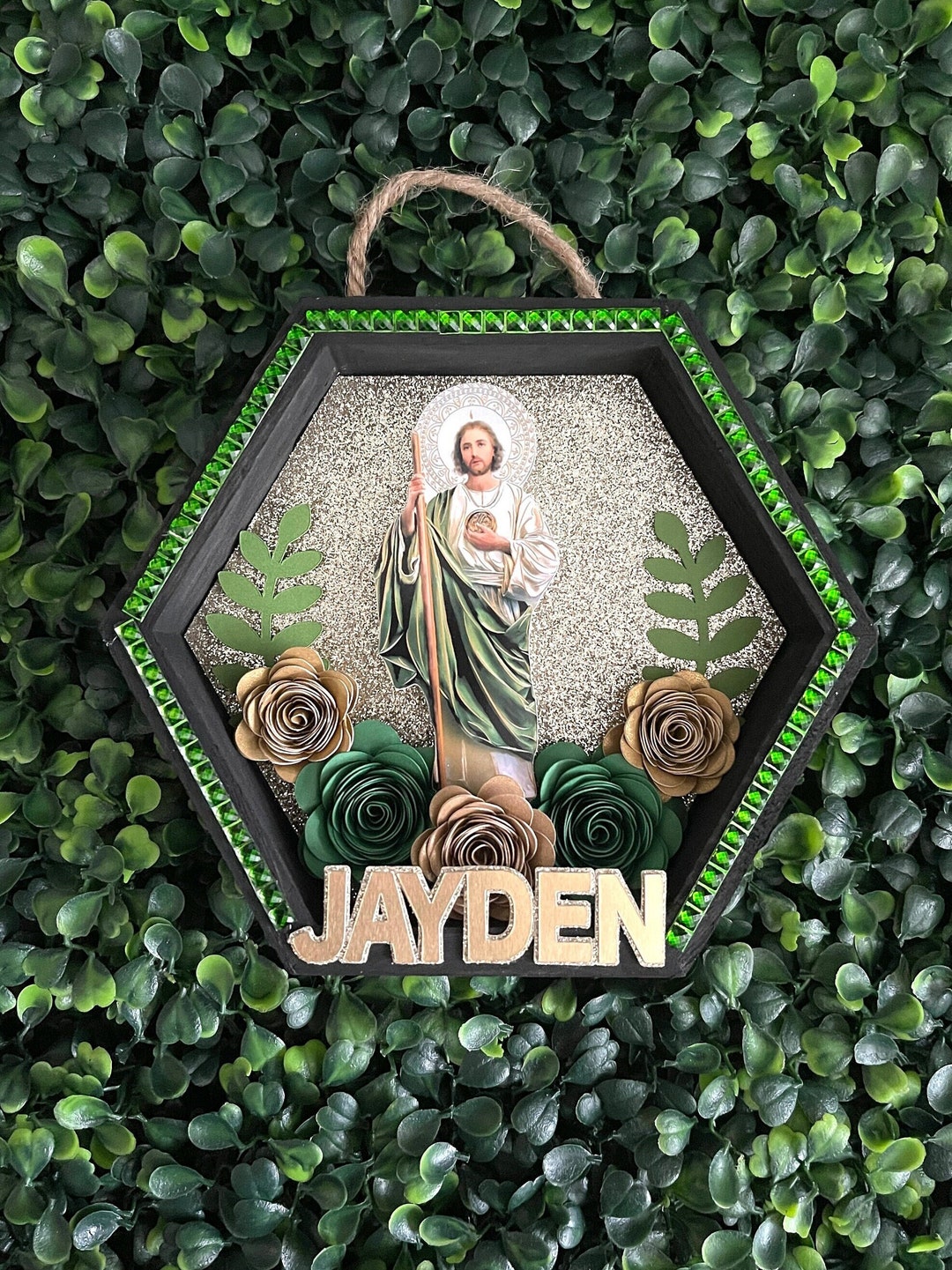 St Jude 6x5inch Wood Plaque , Juditas, San Judas Tadeo, Saint Jude ...