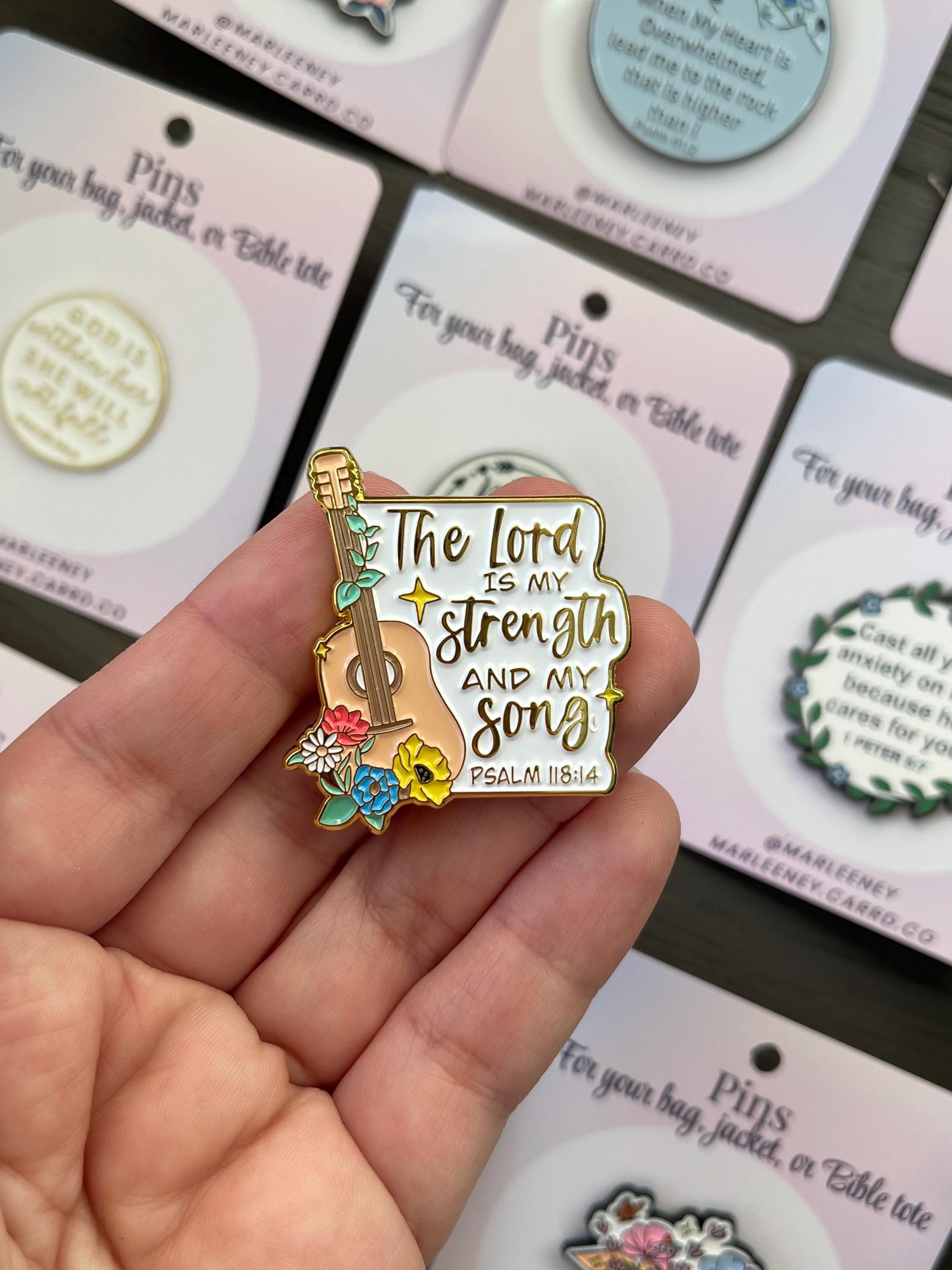 Christian Scripture Enamel Pins | Faith-inspired Pins for Bible Tote ...