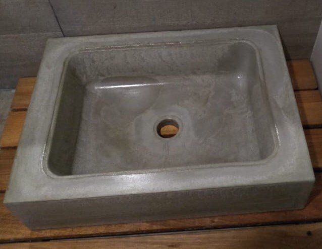 Rectangular Concrete Washbasin - Etsy