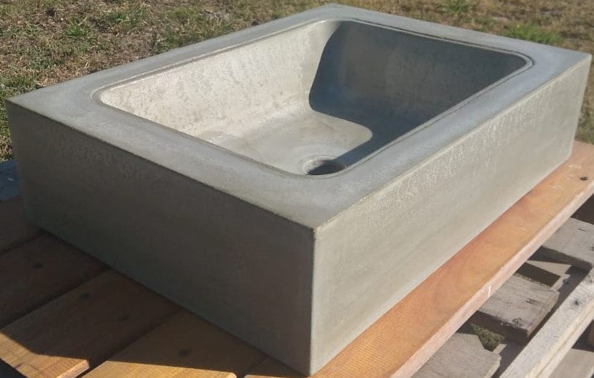 Rectangular Concrete Washbasin - Etsy
