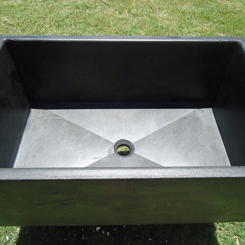Concrete Farmhouse Kitchen Sink With Drainer - Etsy