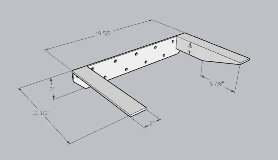 Sink Hanging Bracket With Backsplash - Etsy