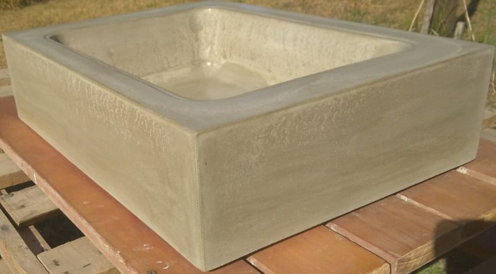 Rectangular Concrete Washbasin - Etsy
