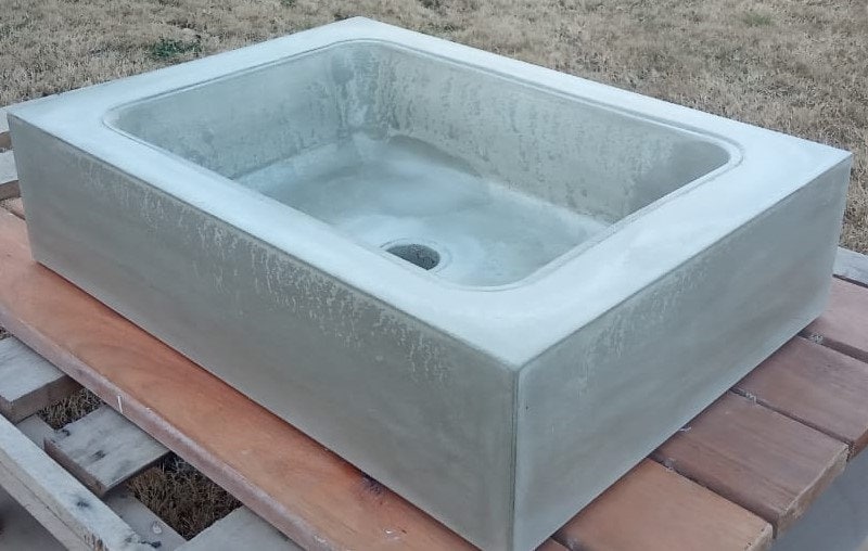 Rectangular Concrete Washbasin - Etsy