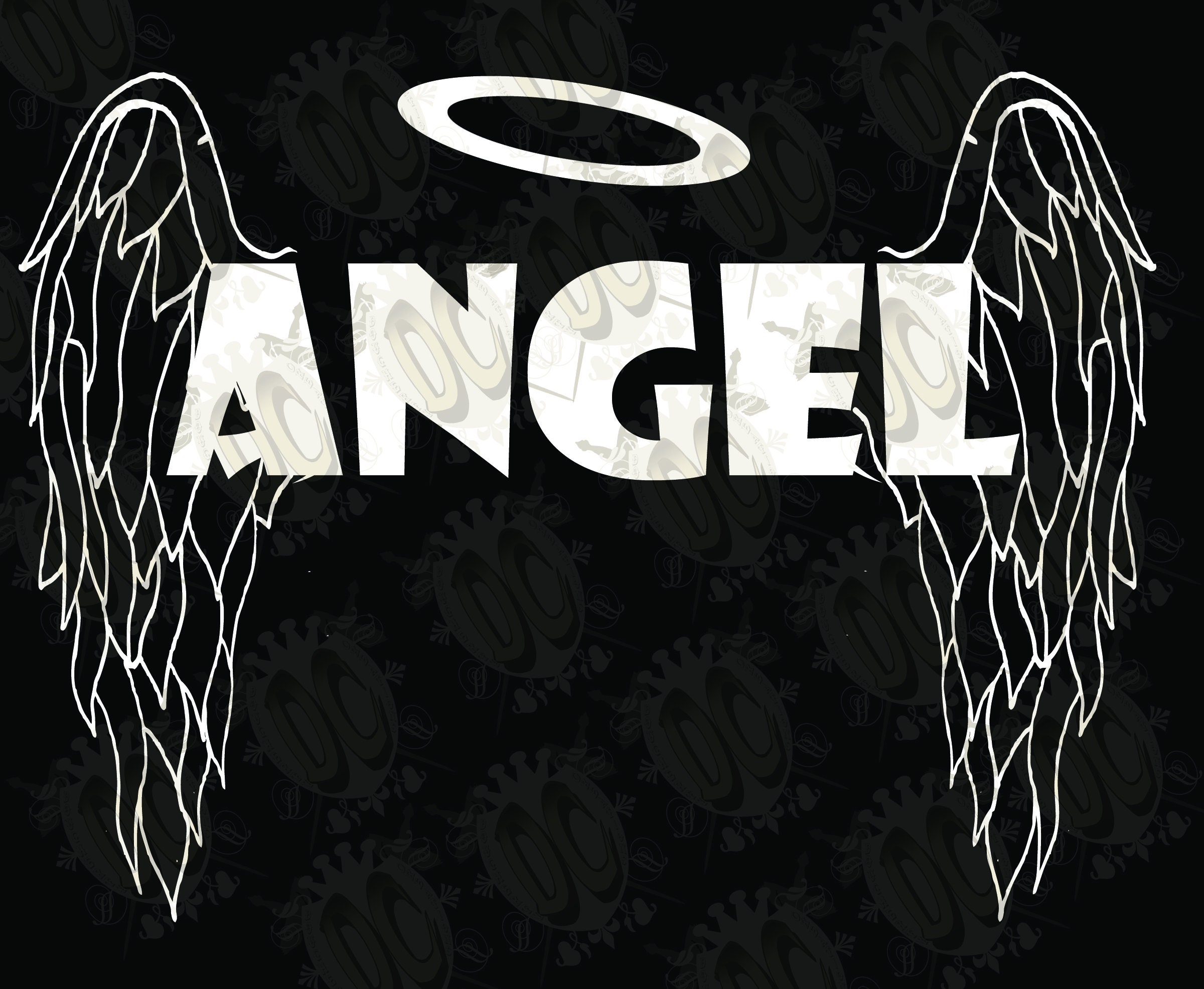ANGEL Window Decal - Etsy