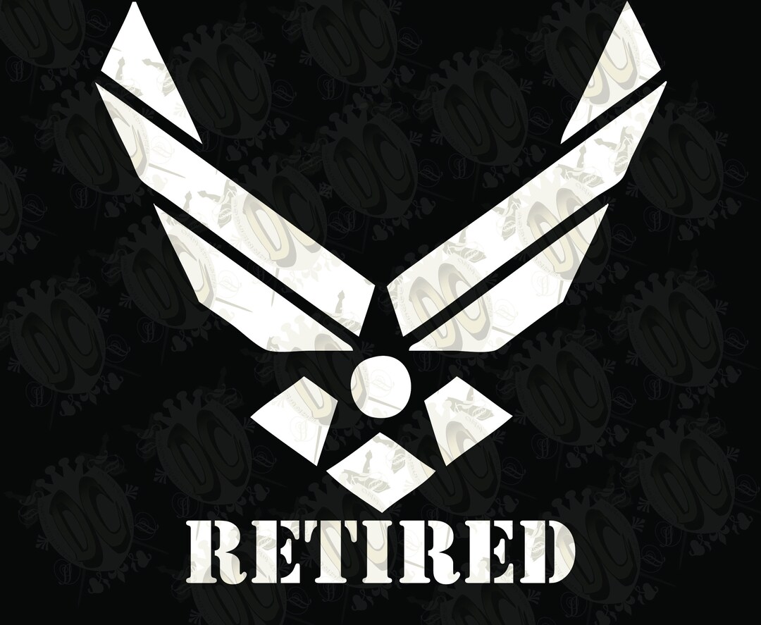 AIR FORCE RETIRED Window Decal - Etsy