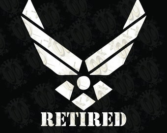 Retired Air Force Window Stickers - Etsy