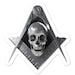 Masonic Skull Square & Compass Sticker Freemason Sticker | Etsy