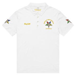 OES Personalized Polo, Eastern Star Custom Polo, XS-3XL - Etsy