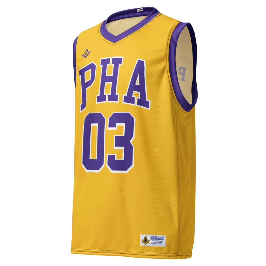 PHA Prince Hall Basketball Jersey, Masonic Shirt, Freemason Sports ...