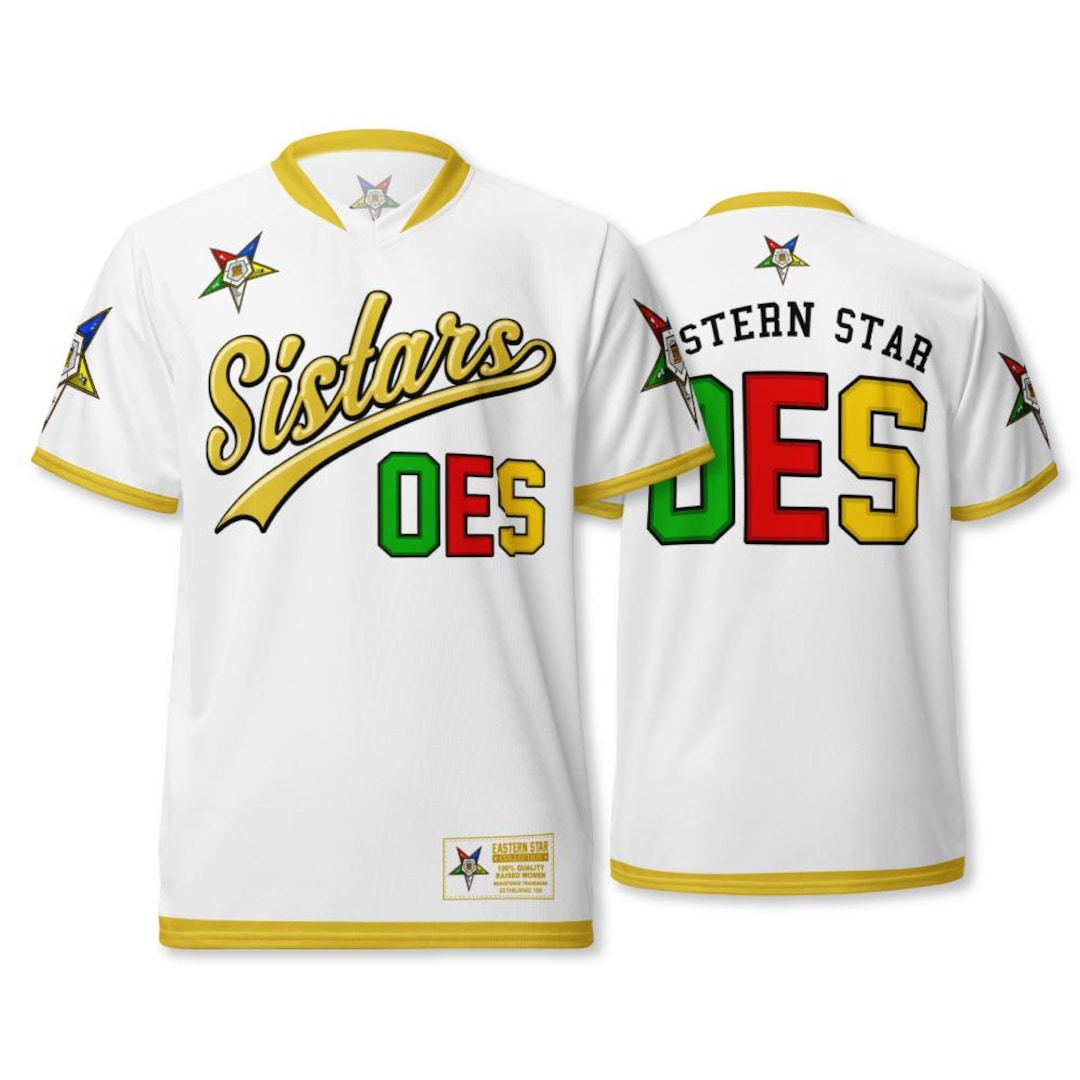 OES Sistars Eastern Star Jersey, Order of the Eastern Star Shirt ...