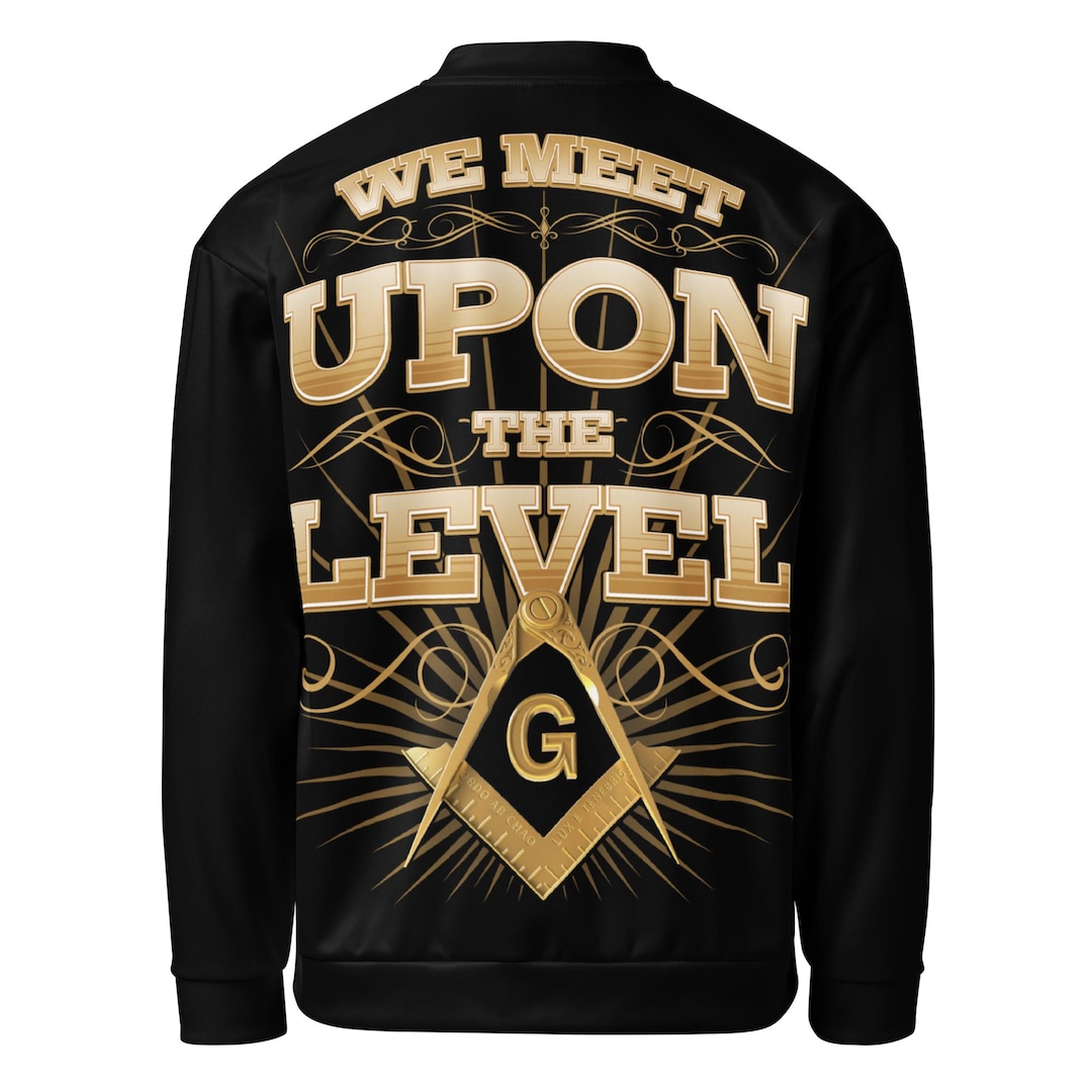 Masonic Bomber Jacket, Freemason Jacket, Meet Upon the Level Square ...