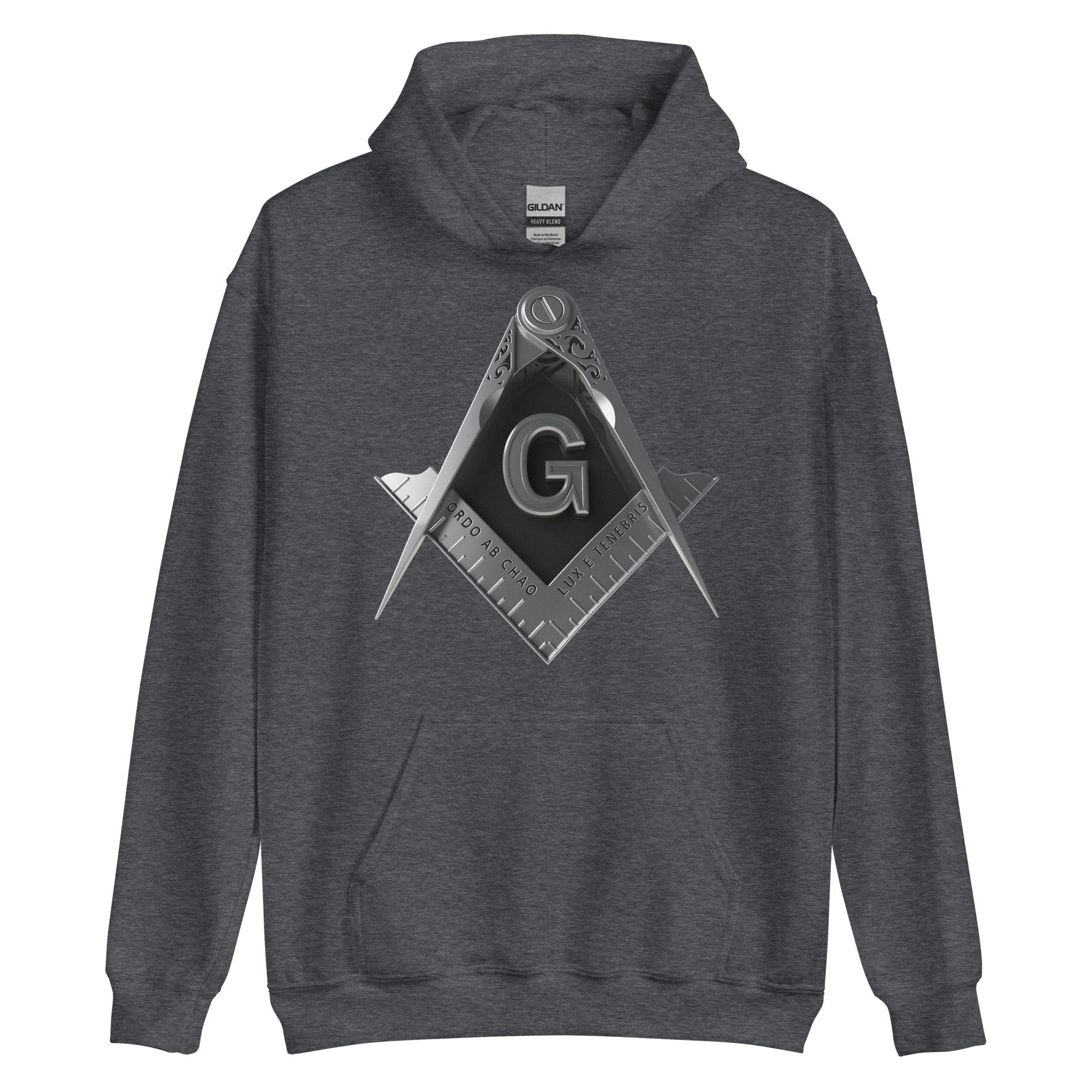 Masonic Hoodie Freemason Silver Square & Compass Hoodie SM - Etsy