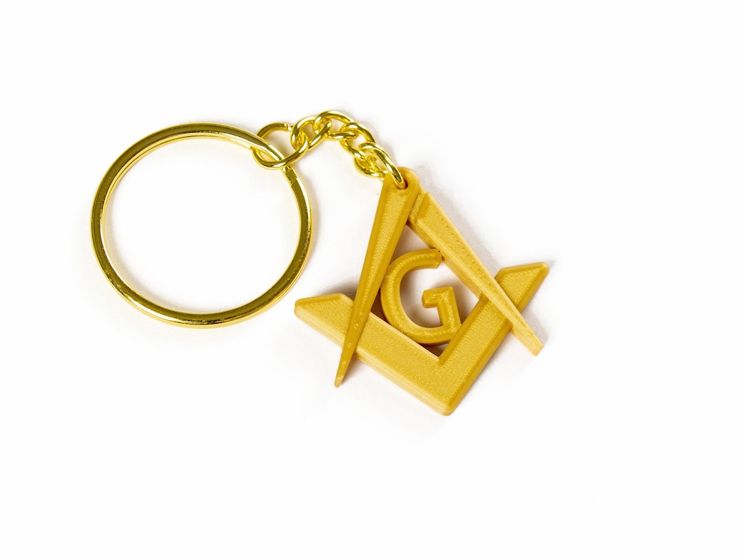 Masonic Freemason Keychain 3D Printed Floating - Etsy