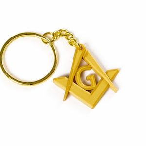 Masonic Freemason Keychain 3D Printed Floating - Etsy