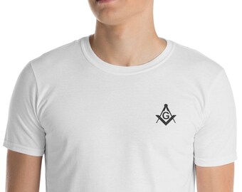 Masonic Embroidered Shirt Freemason Shirt | Etsy