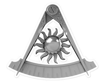 Masonic Past Master Auto Emblem Car Bumper Decal - Etsy