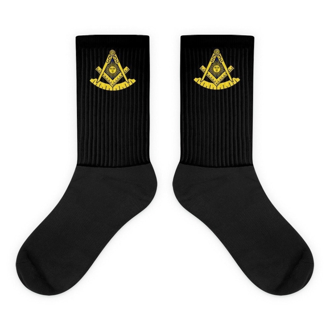 Past Master Socks, Freemason Masonic Classic Square & Compass Socks - Etsy