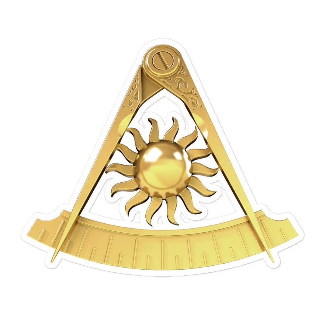 Masonic Past Master Sticker, Freemason Sticker Decal Emblem - Etsy