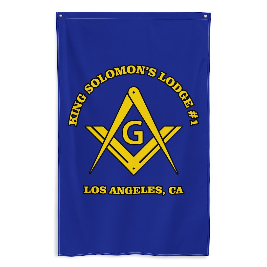 Personalized Masonic Freemason Flag, Custom Square and Compass Banner ...