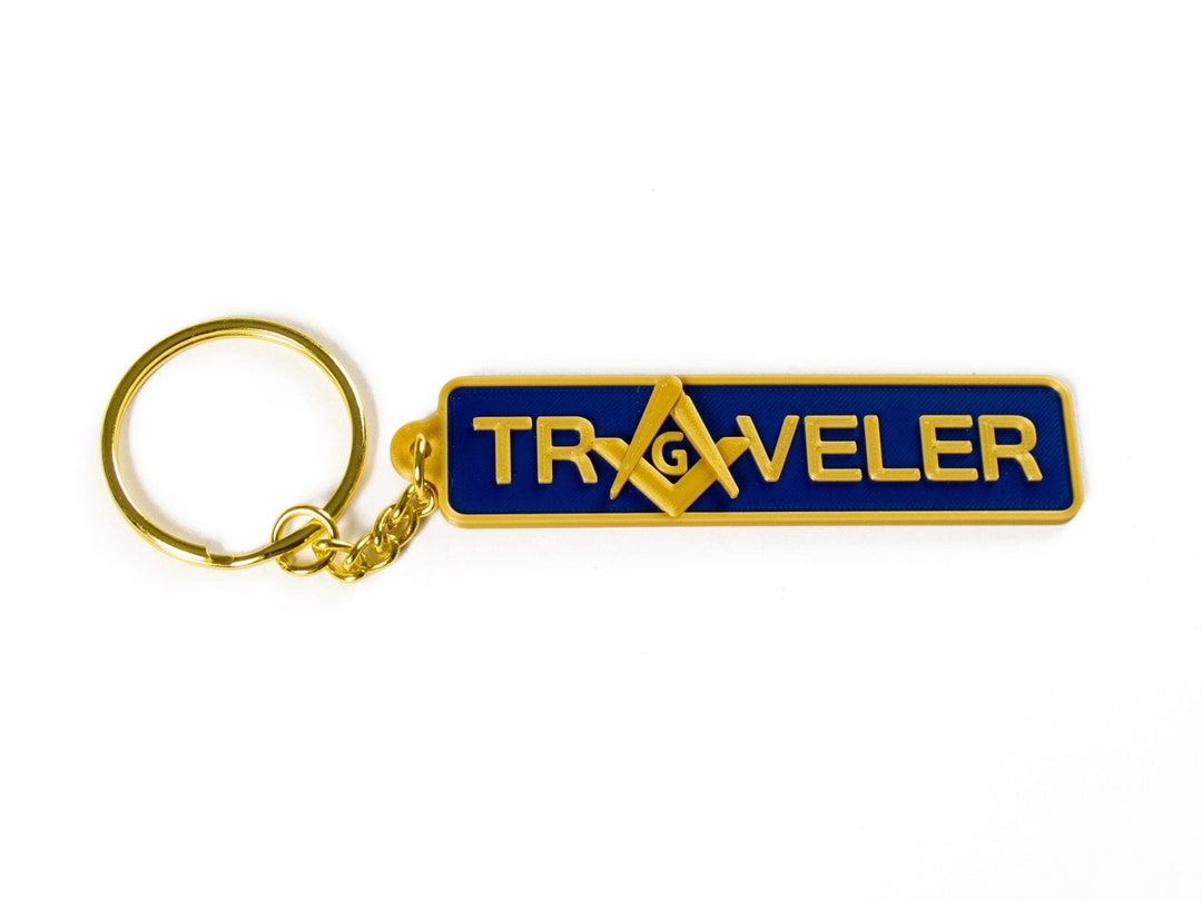 Masonic Freemason Keychain TRAVELER 3D Printed - Etsy