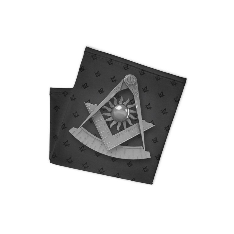 Masonic Freemason Past Master Face Mask, Face Cover, Neck Gaiter ...