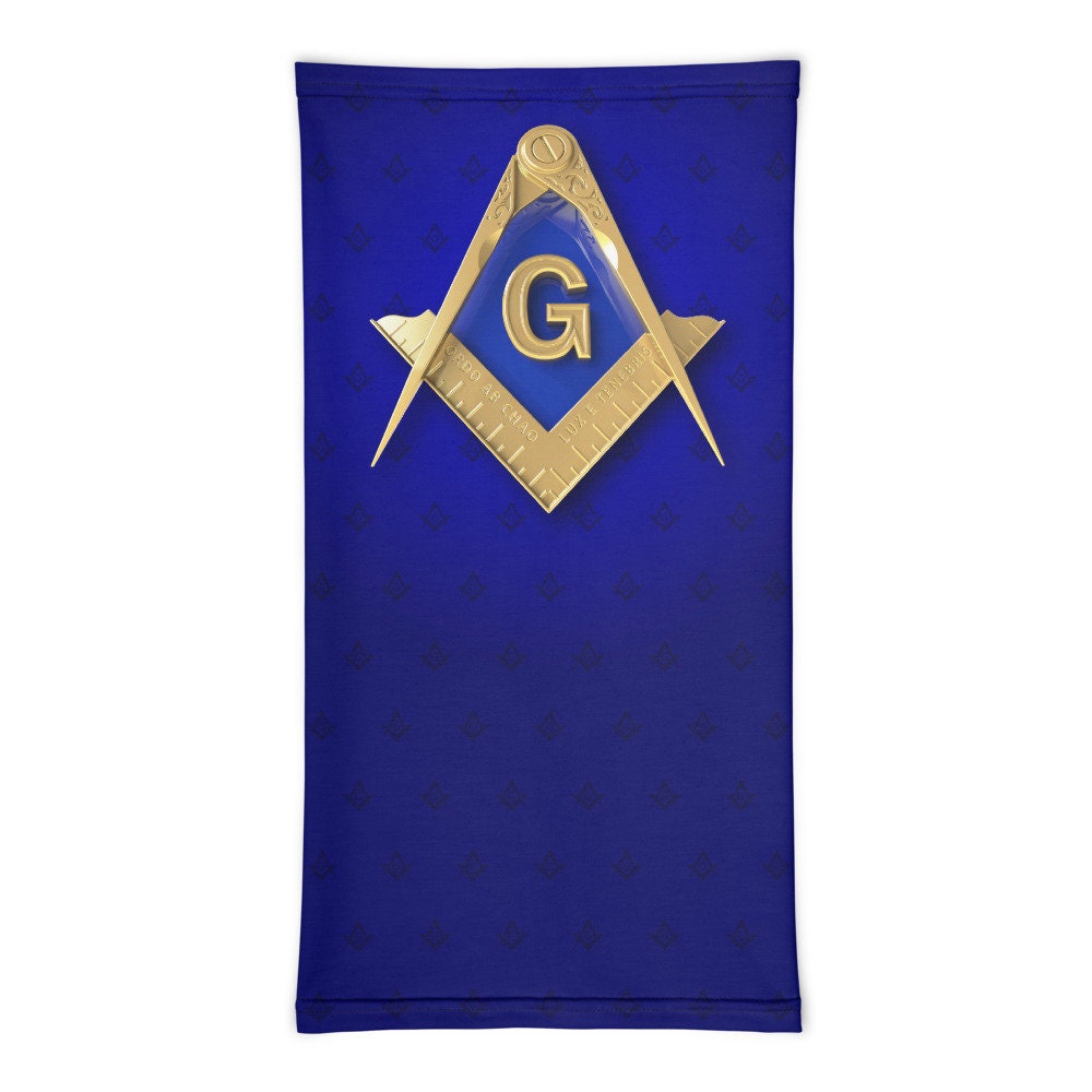 Masonic Freemason Face Mask Face Cover Neck Gaiter Masonic - Etsy