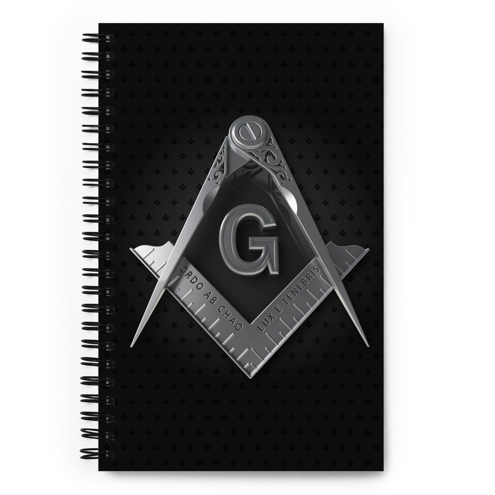 Masonic Spiral Notebook Freemason Silver Square and Compass - Etsy