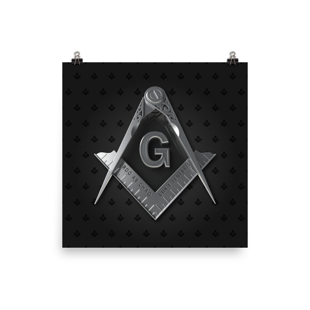 Masonic Poster Freemason Poster | Etsy