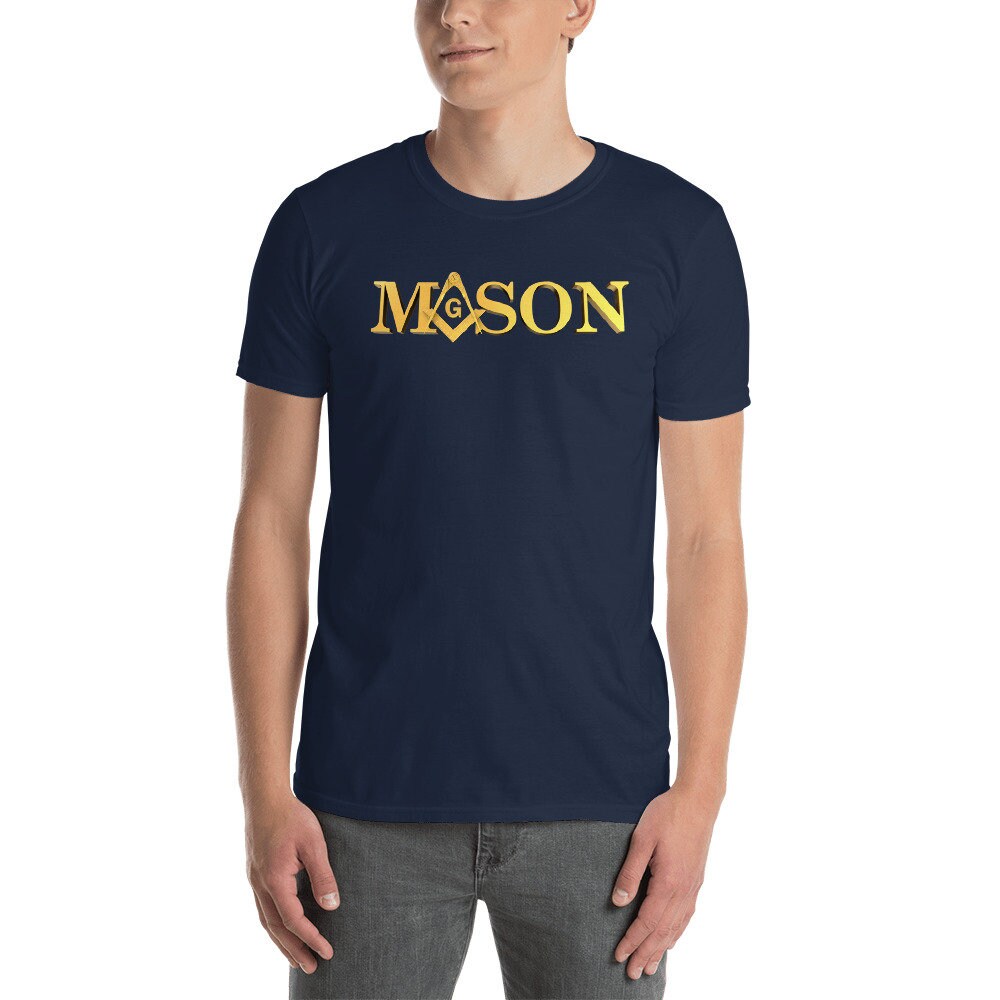 Masonic Shirt Mason Gold Square & Compass Freemason Shirt - Etsy