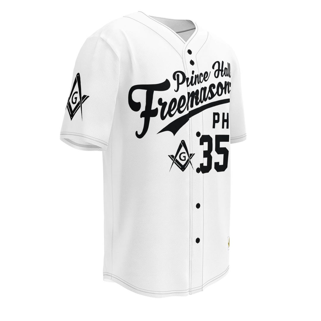 PHA Prince Hall Baseball Jersey, Masonic Shirt, Freemason Sports Jersey ...