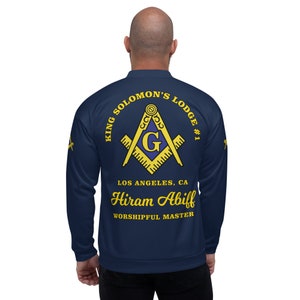 Personalized Masonic Jacket, Custom Freemason Coat, Front Back SM-3XL ...