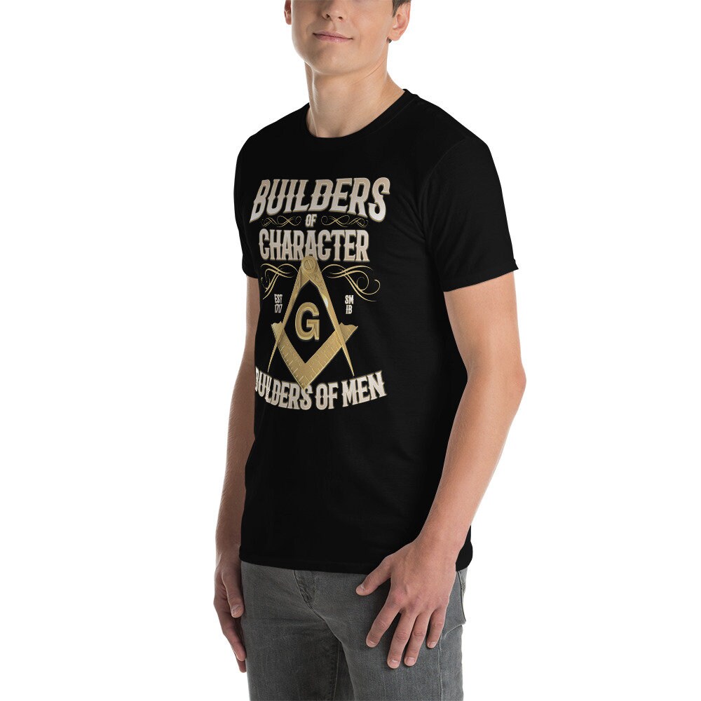 Masonic Shirt, Builders of Character Square & Compass, Freemason Shirt ...