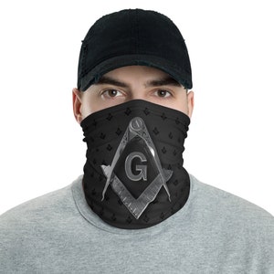 Masonic Freemason Face Mask, Face Cover, Neck Gaiter, Masonic Accessory ...