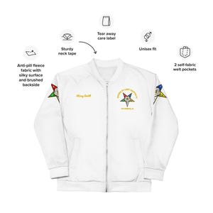 Personalized OES Eastern Star Jacket, Custom Order of the Eastern Star ...